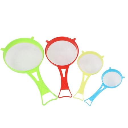 Plastic Sieves Multi Purpose Small Mesh Scoop Sieve Strainer Food ...