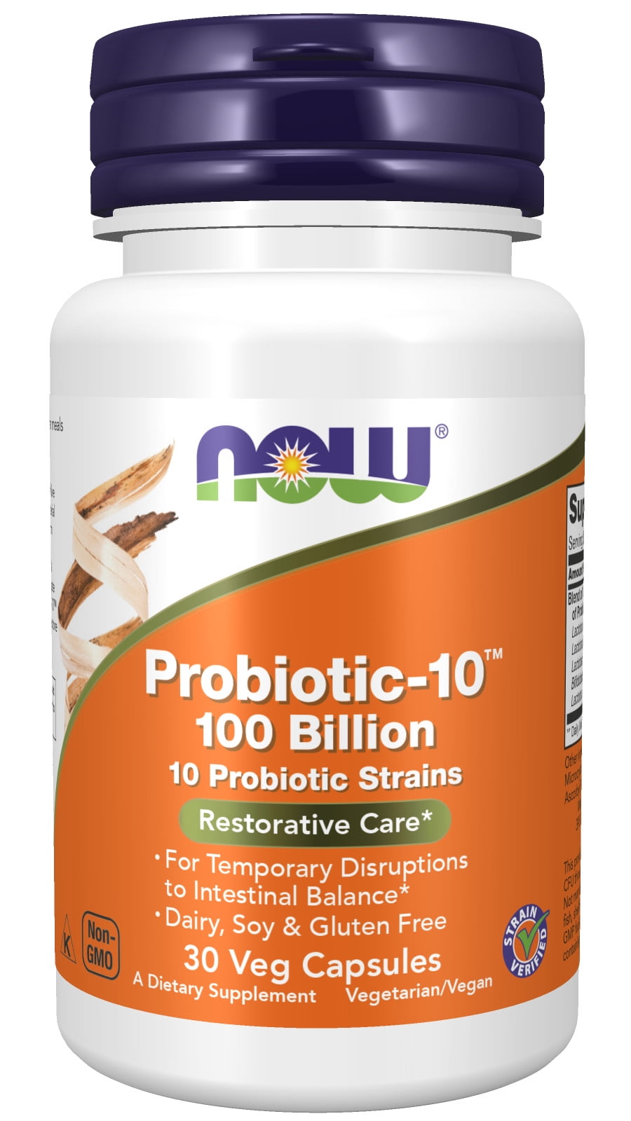 Buy NOW Supplements, Probiotic-10™, 100 Billion, with 10 Probiotic ...