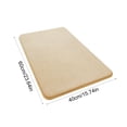 CaiTeLin Solid Color Fleece Floor Mat, Water-Absorbent Bathroom Mat ...