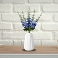 Mainstays 22in Indoor Artificial Floral Bush, Blue Color Delphinium ...