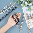 Acrylic and Spray Painted CCB Plastic Chains Bag Handles with Golden ...