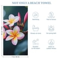Beautiful Hawaiian Pink Plumeria Flower Microfiber Beach Towel ...