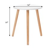 Costway Modern Round Coffee Tea Side Sofa Table Living Room Furniture ...