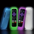 4pcs Glow In The Dark Remote Covers For Roku TV Remote Control ...