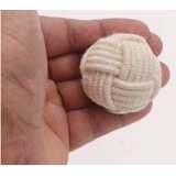 Rii Brand Cotton White Colored Rope Door Knobs Set of 12, 1.75 ...