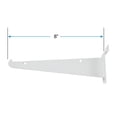 8 inch White Shelf Bracket for Slatwall - Pack of 10 - Walmart.com
