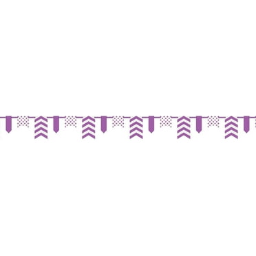 12ft Lime Green Polka Dot and Striped Pennant Banner - Walmart.com