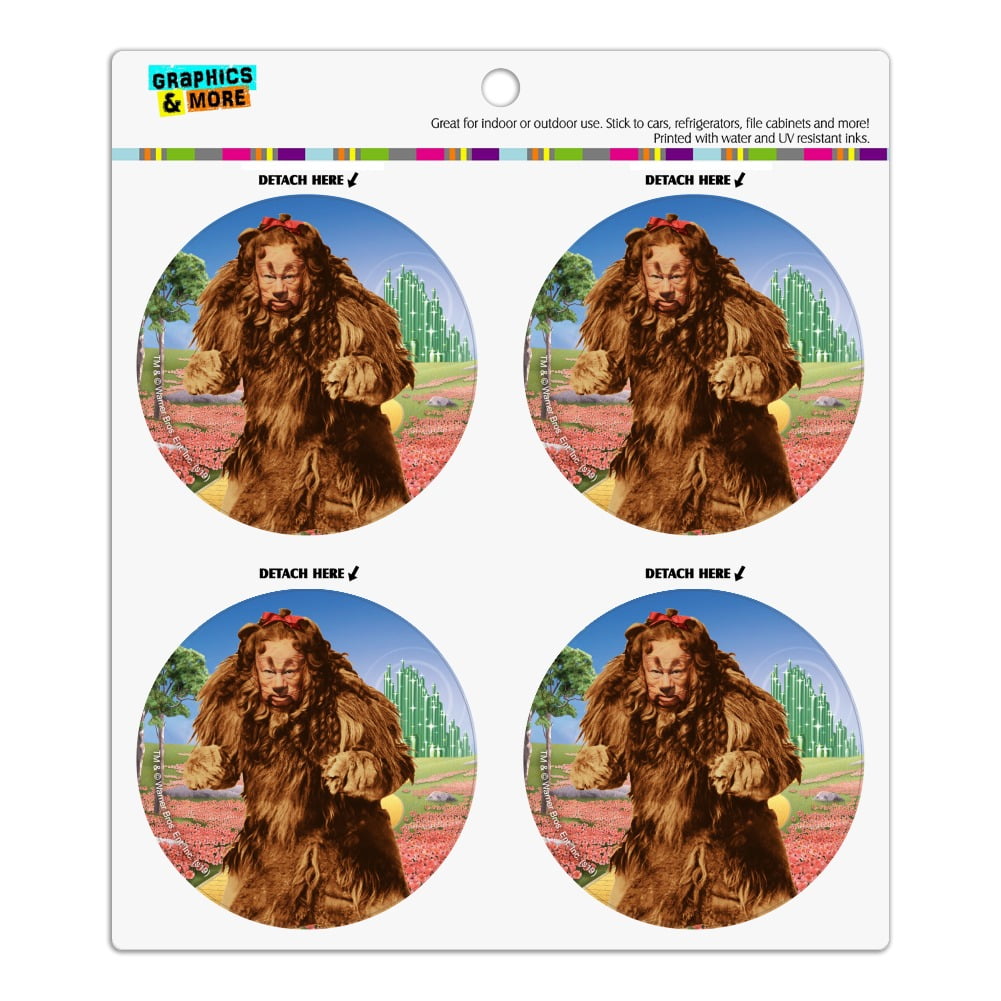 Wizard of Oz Lion Character Refrigerator Fridge Locker Vinyl Circle ...