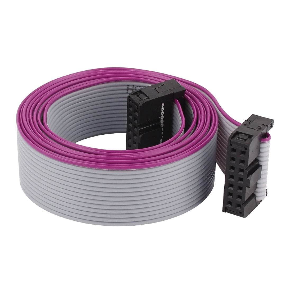 2.54mm Pitch 14Pin 14 Wire F/F IDC Connector Flat Ribbon Cable 118cm ...