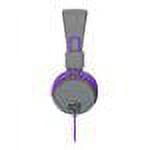 JLab Audio Neon On Ear Headphones with Universal Mic - Gray / Purple ...