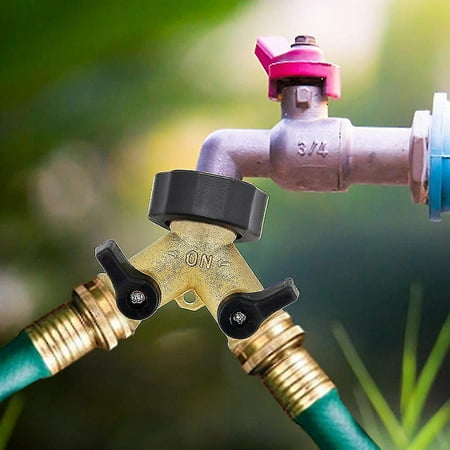 Lepai Brass Manifold, Y Splitter Two Way Washing Machine Hose ...