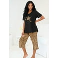 Dreams And Co Womens Plus Size 2 Piece Capri Pj Set 3x Classic