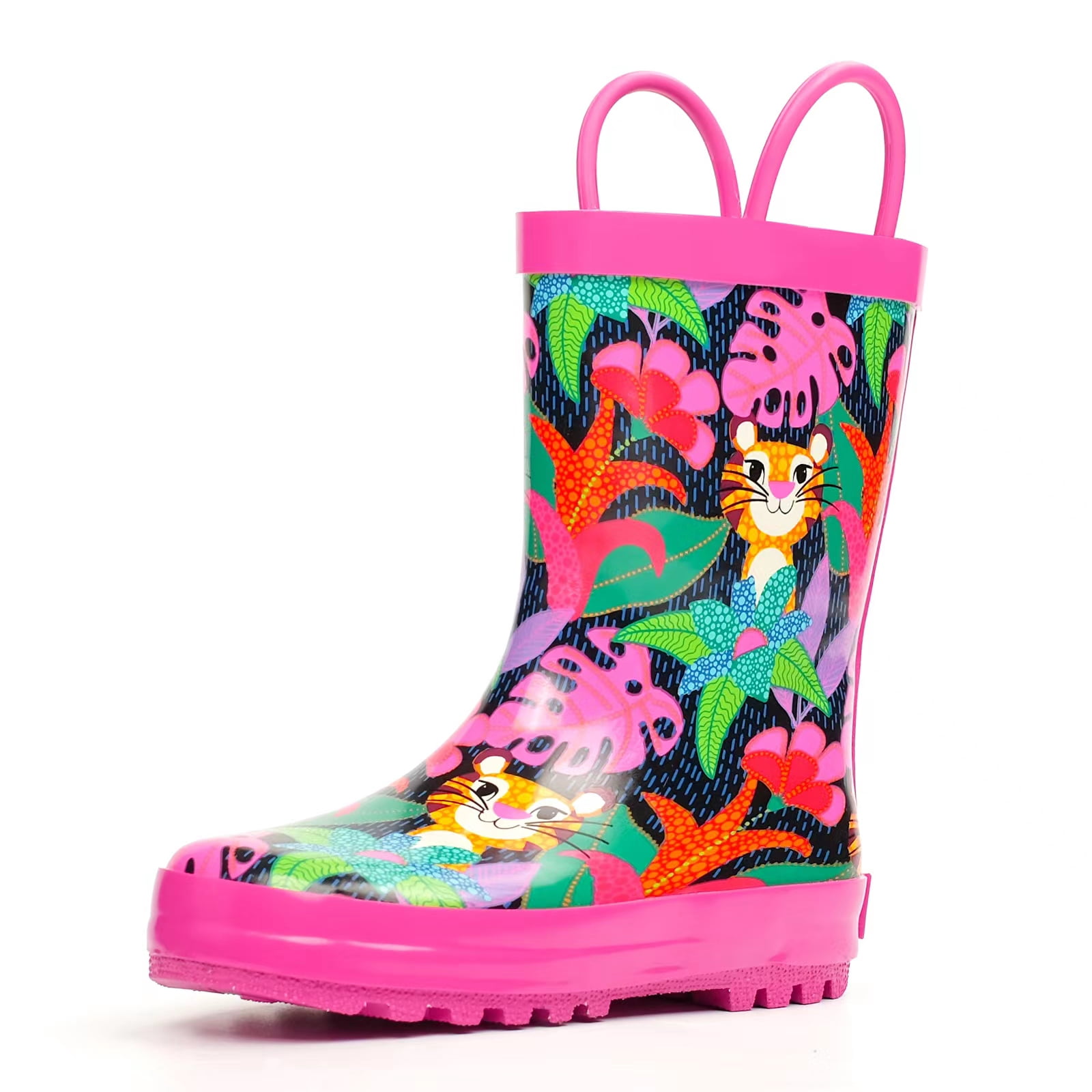 Landchief Toddler Rain Boots, Kids Rain Boots Waterproof Rubber Boots ...