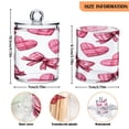 4PCS Clear Storage Jars Cotton Swabs Cans Translucent Plasticental ...