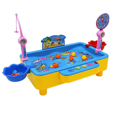 Kids Fishing Toy Set Electric Fishing Toys Kit with Fishing Rod Fishing ...