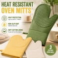 Agiufgs Silicone Oven Mitts 27.5 X 18 X 0.59 in, Heat Resistant Grip ...