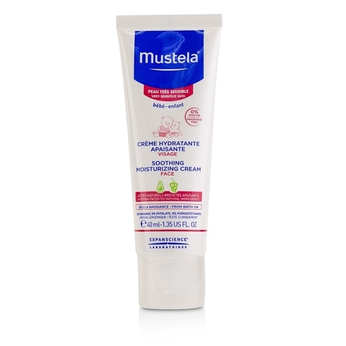 Mustela Soothing Moisturizing Cream For Face - For Very Sensitive Skin ...