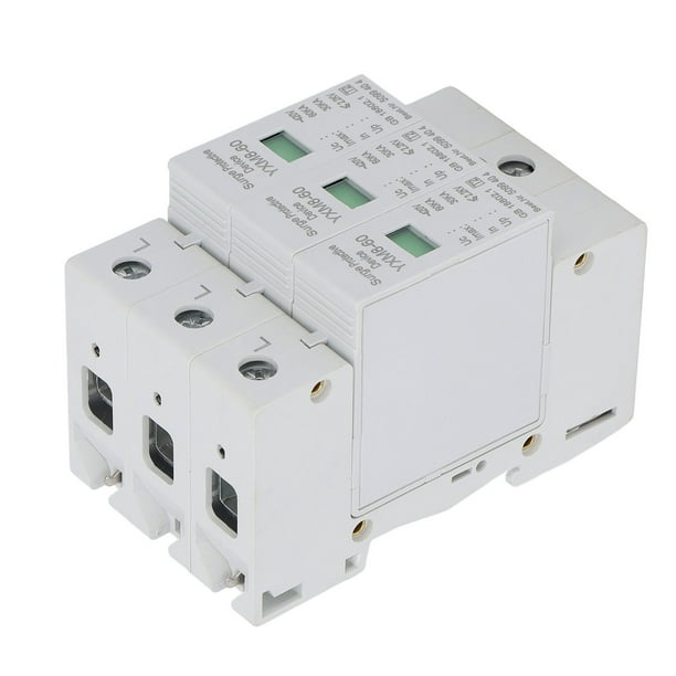 Dispositivo de protección contra sobretensiones 3P dispositivo práctico de descargador de ...