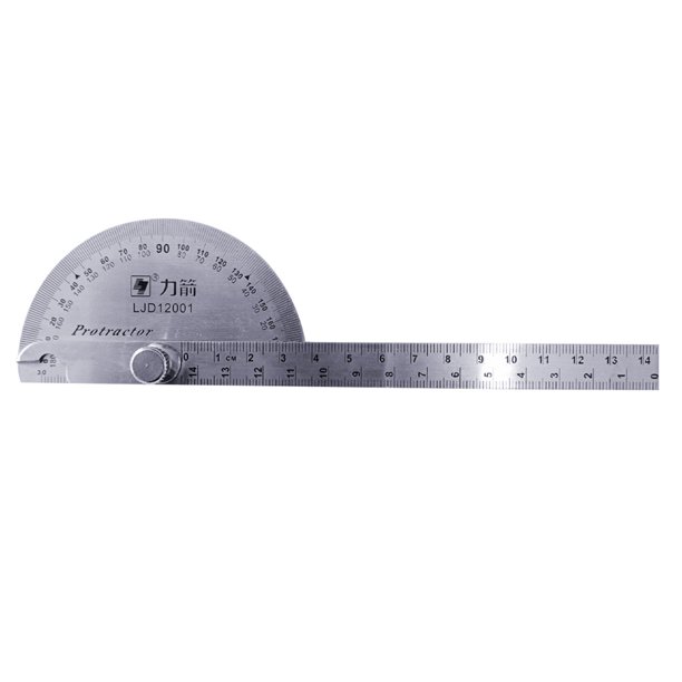 Stainless Steel 180 Degree Protractor Angle Finder Rotary Woodworking ...