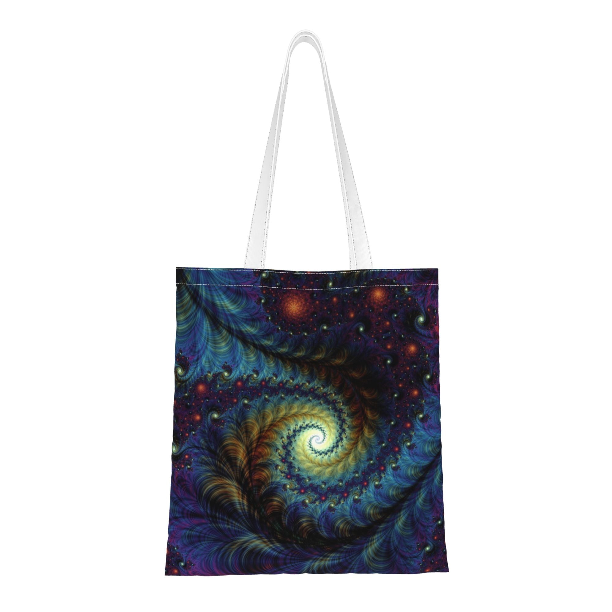 DouZhe Reusable Grocery Bags, Abstract Fractals Spiral Lightweight ...