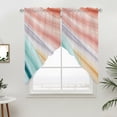 Abstract Line Texture Swag Valances for Windows 45 inches Long, Pink ...
