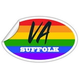 Suffolk VA Virginia Suffolk County Rainbow Pride Flag 6 Stripes Pride ...