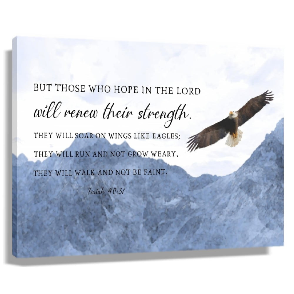 Isaiah Bible Verse Wall Art Mountain Landscape Modern Art Paintings ...