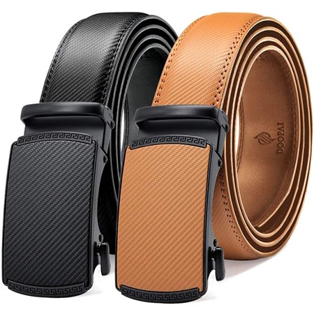 Men'S Leather Ratchet Belts,Adjustable Belt With Metal Bukle Belts For ...