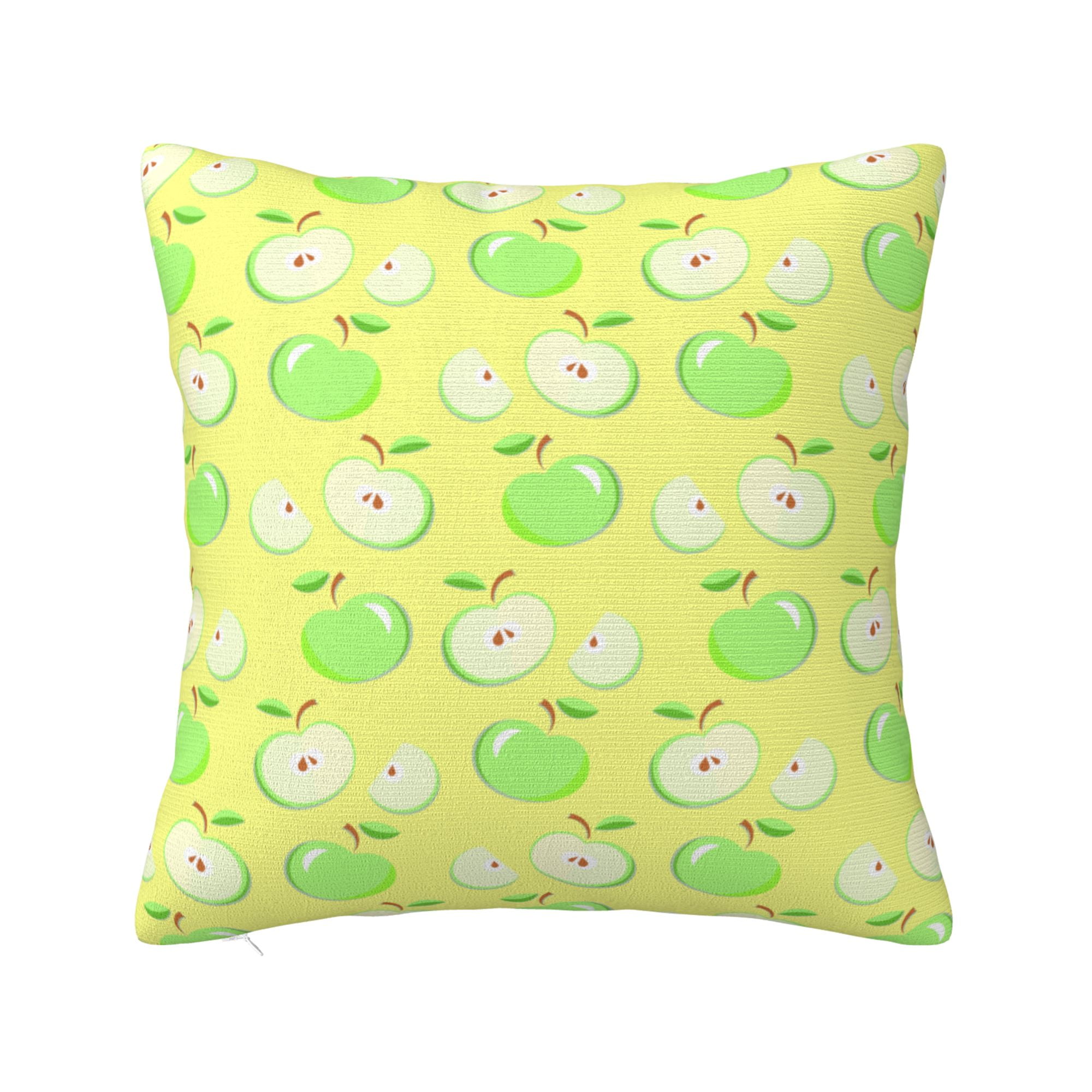 ZICANCN Green Apples Pattern Decorative Throw Pillow Covers, Bed Couch ...