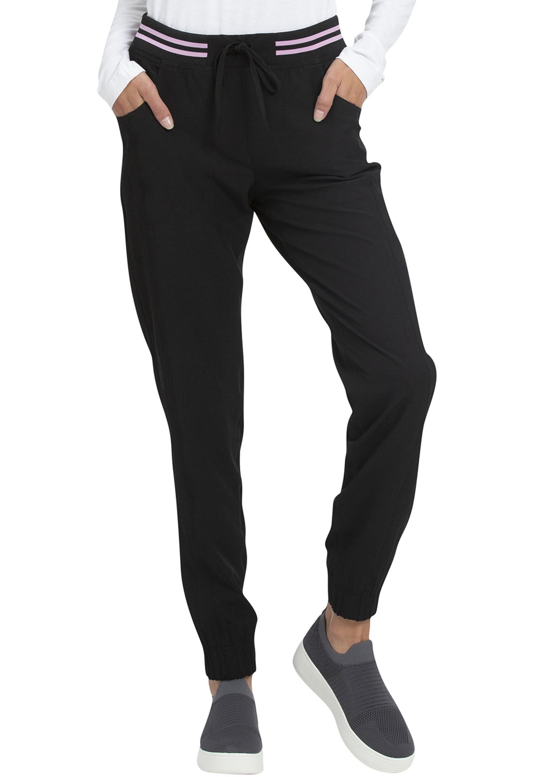 Heartsoul Break On Through Scrubs Pant for Women, Rib Knit Waist Jogger ...
