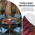 Colorful Dahlia Round Fitted Tablecloth with Elastic Edge Modern ...