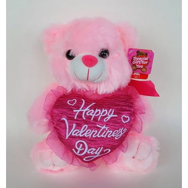 "6"" Kids' Day Small Pink Plush Teddy Bear with ""I Love You"" Heart ...