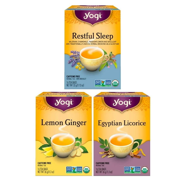 Yogi Tea - Canada Herbal Tea Variety Pack Sampler (3 Pack) - Includes ...