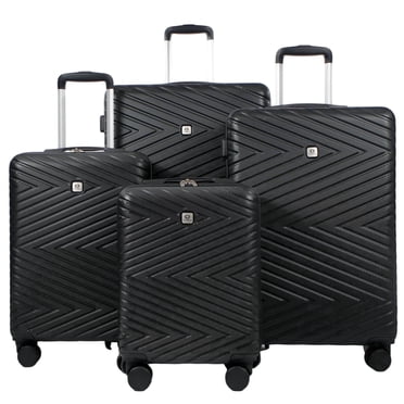 Travelhouse 4 Piece Hardshell Luggage Set Hardside Lightweight Suitcase ...