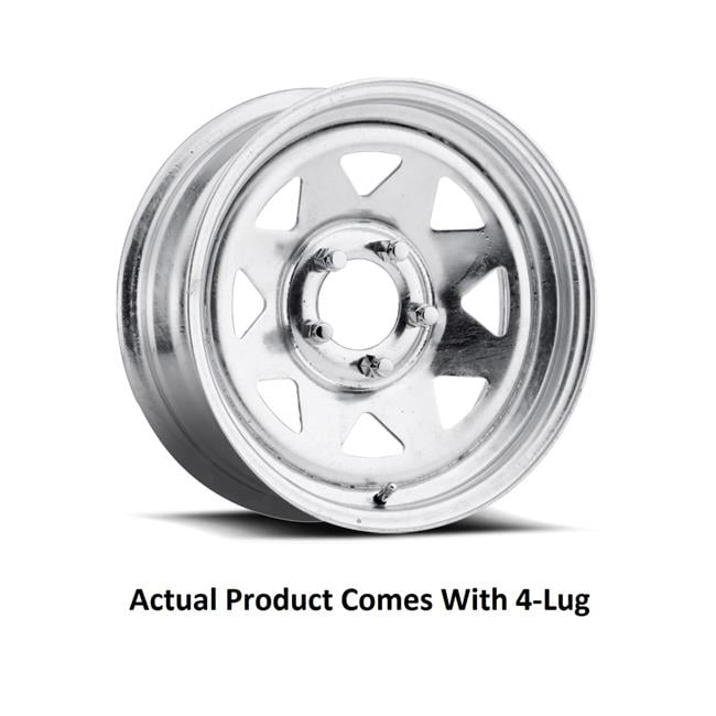 Carlstar 222683400B 12 x 4 in. Trailer Wheel - Walmart.com