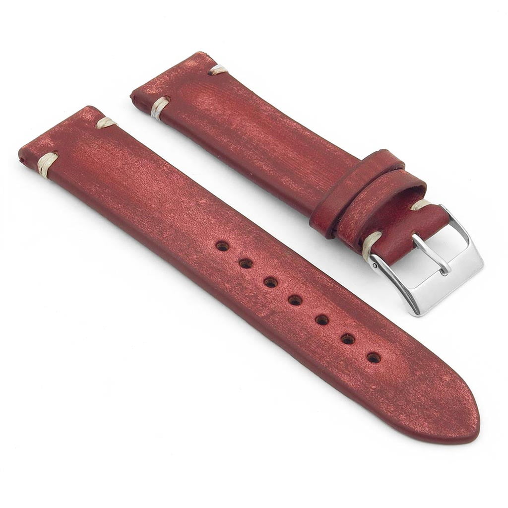 StrapsCo Distressed Leather Extra Long Watch Strap - Walmart.com