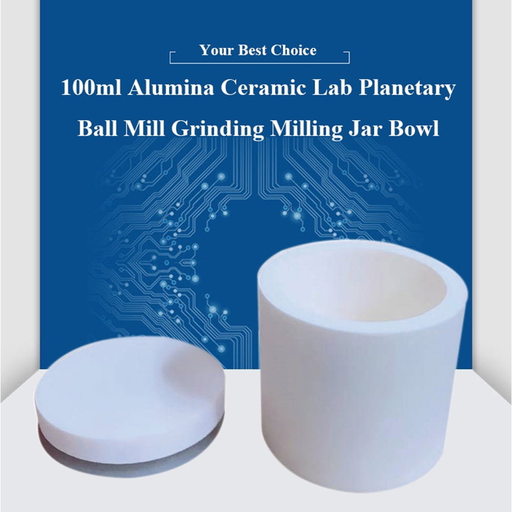 INTBUYING 100ml Alumina Ceramic Grinding Jar for Planetary Ball Mill ...