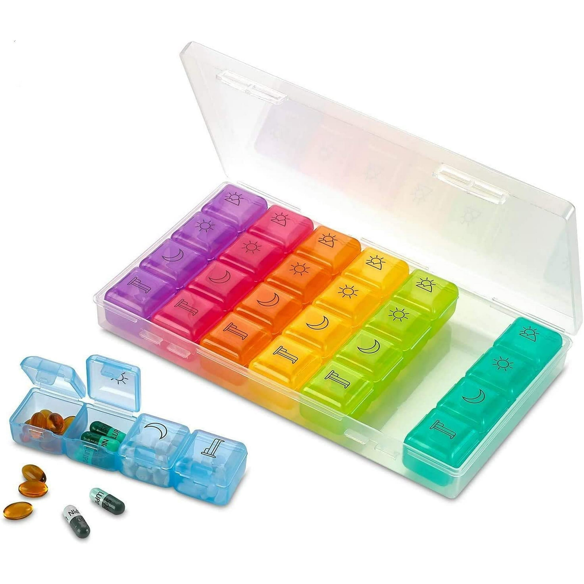 Click here for Salafire Weekly Pill Organizer - 4 Compartment Am/... prices