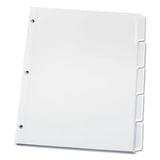 "Custom Label Tab Dividers With Self-Adhesive Tab Labels, 5-Tab, 11 X 8 ...