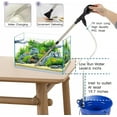 Small Gravel Vacuum for Aquarium, Manual 80GPH Aquarium Gravel Cleaner ...