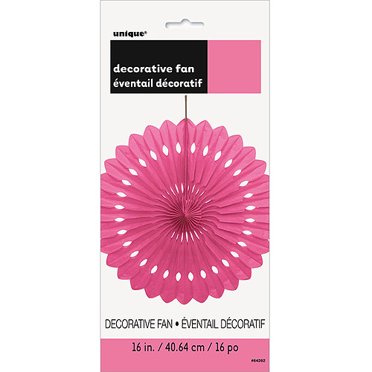 Tissue Paper Fan Decoration, 16 in, White, 1ct - Walmart.com
