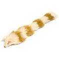Iconic Pet Set of 2 Fur Weasel Toy(One Brown/White, One Multicolored ...