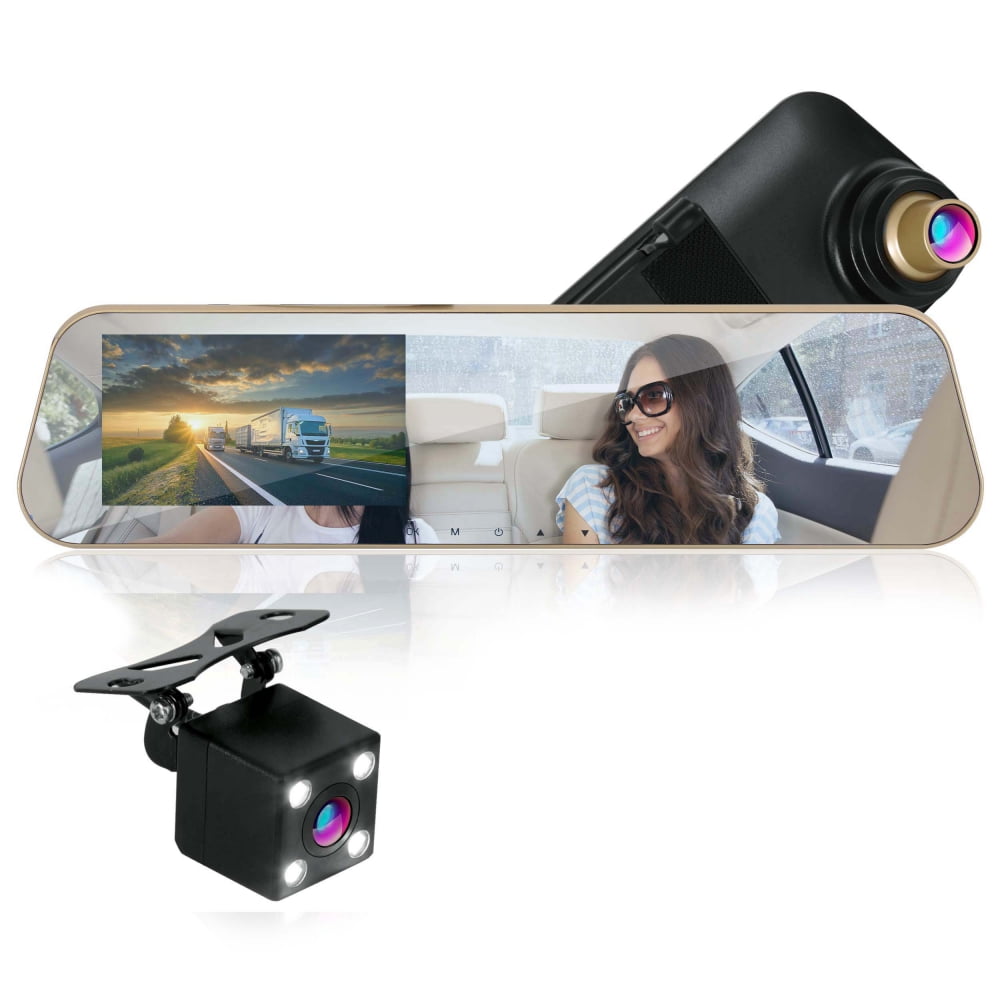 Pyle PLCM4567 - HD 1080p Touchscreen Vehicle Dual DVR Dash Cam - Camera ...
