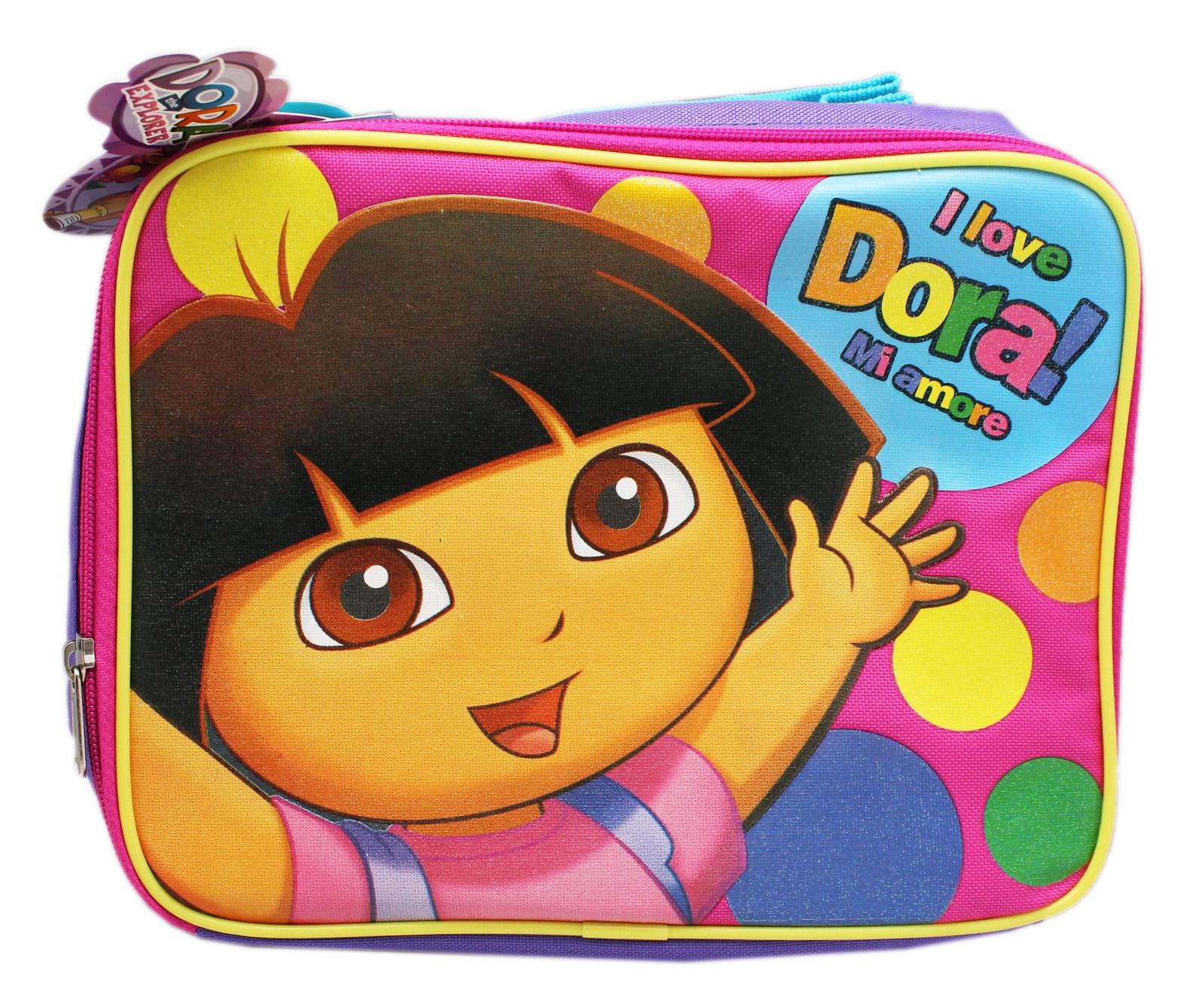 Dora the Explorer I Love Dora! Mi Amore Violet Colored Insulated Lunch ...