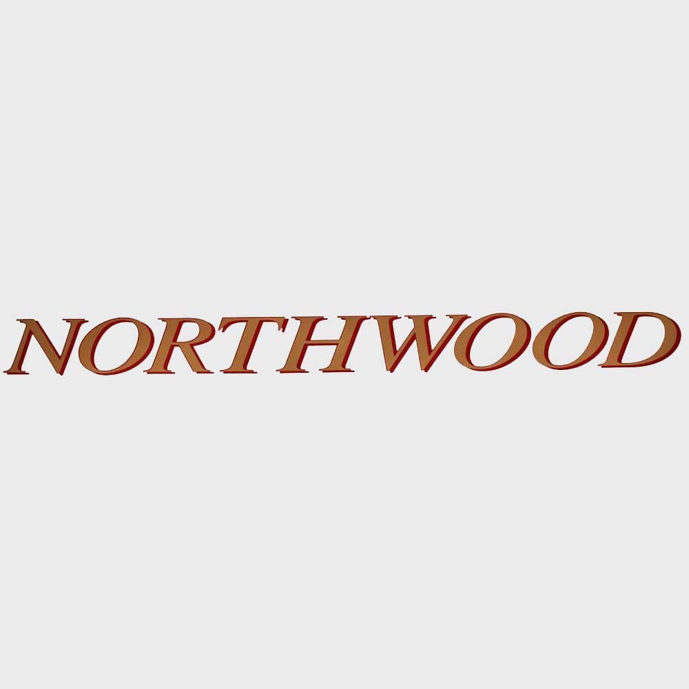 Northwood Boat Graphic Decal | Pontoon Bronze Red 39 x 3 1/4 Inch ...