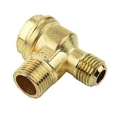 2-Port Zinc Alloy Check Valve for Air Compressor Male Thread Connector ...