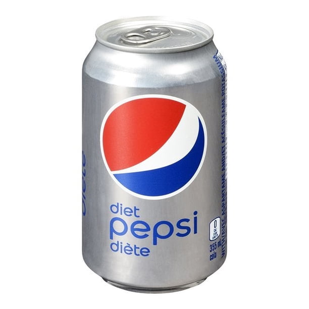 Pepsi Soft Drink, Diet Pepsi, Can | 355ML/Unit, 12 Units/Case - Walmart.ca