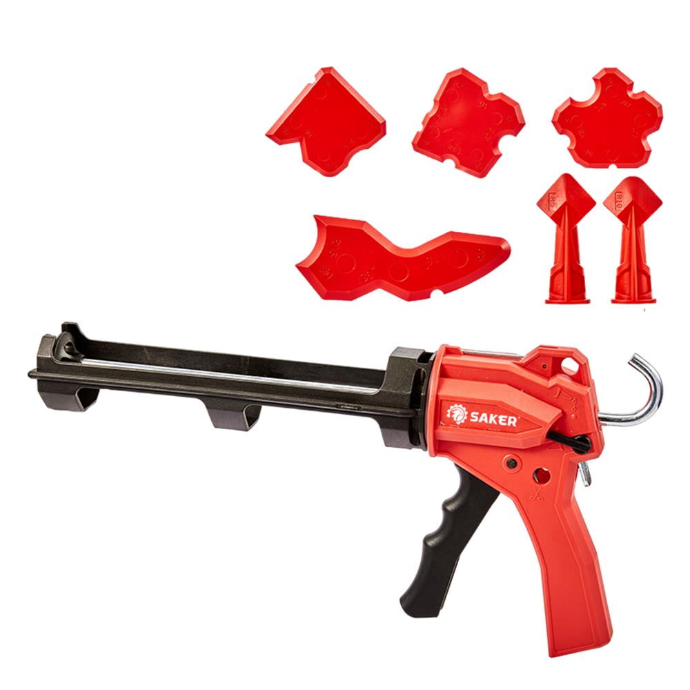 Saker Caulking Gun With Scrapers, Smooth Caulk Gun & Sealant Finishing ...
