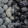 River Rocks for Landscaping, 40lbs Aquarium Rocks, 2-3 Inch Black ...