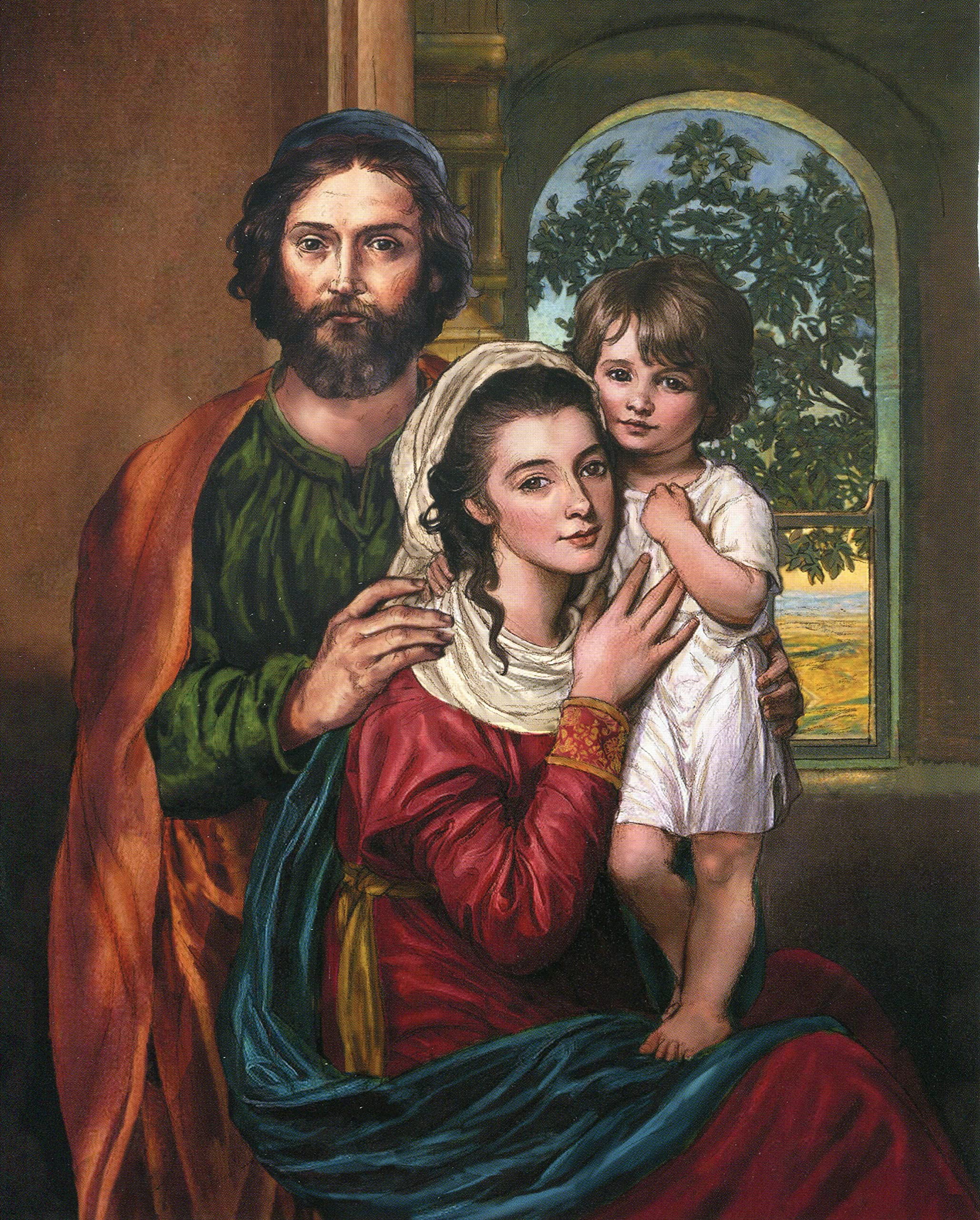 Catholic print picture - Holy Family T - 8" x 10" ready to be framed ...